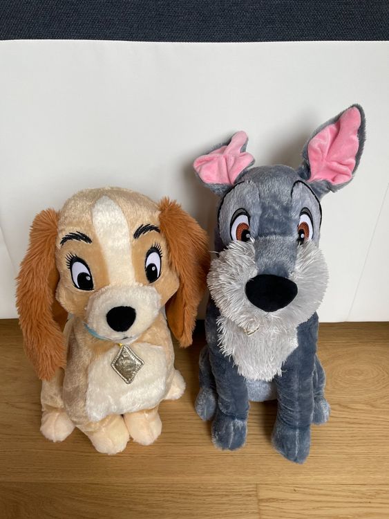 2er Set Disney Suzi & Strolchi Plüschtiere - 50 cm - Wie Neu (Neu ...