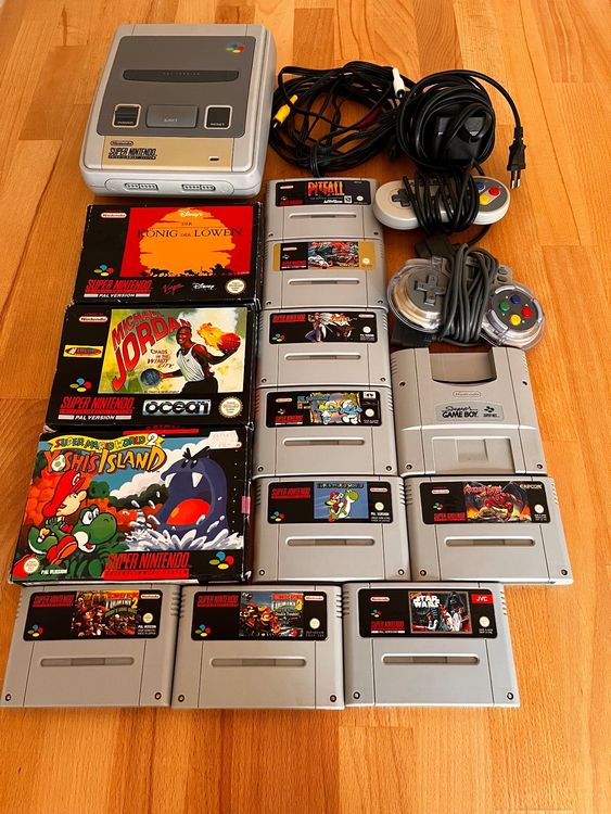 Super Nintendo + 2 Controller + 12 Spiele (Gebraucht) in Netstal für ...