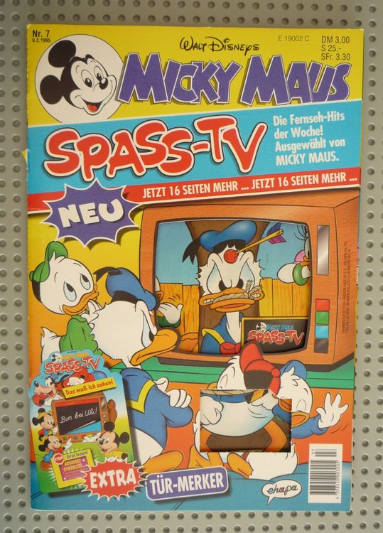 Mickey Mouse Comic Nr. 7 1995 (Gebraucht) in Aarau für CHF 0.5 – mit Lieferung auf Ricardo kaufen