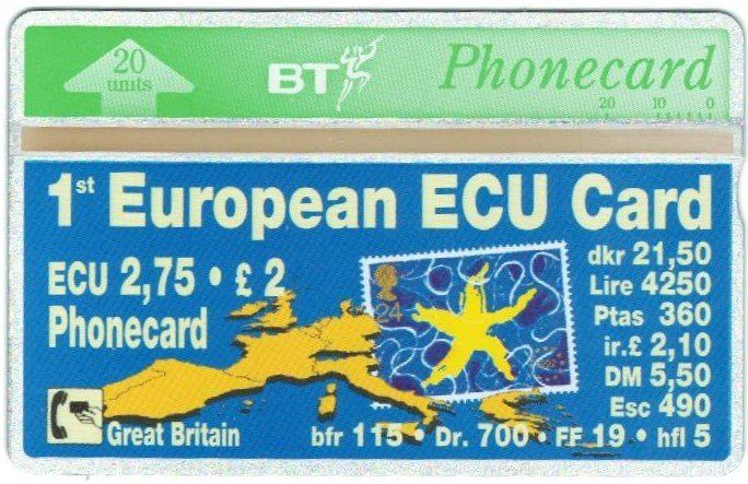 Telefonkarte British Telecom BTO-008 ECU-Card ungebraucht (Neu (gemäss ...