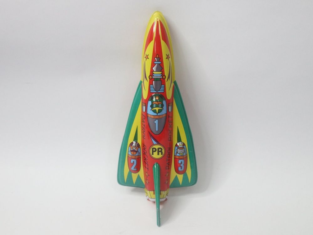 Blech Rakete Space Patrol Rocket made in Japan Friktion | Kaufen auf ...