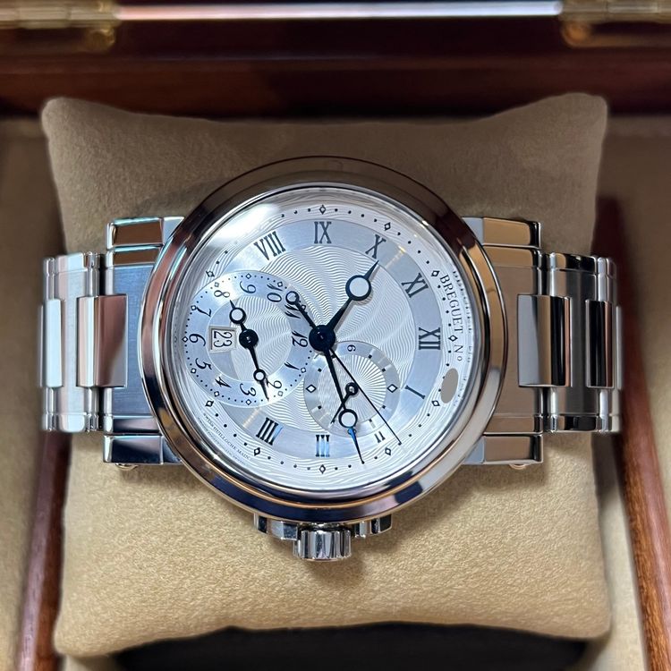 Breguet Marine GMT 2023 Full Set 5857ST/12/SZ0 (Gebraucht) in Carouge GE für CHF 14250 – mit ...