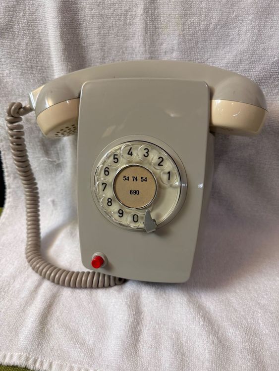 Retro Telefon Autophon Wandtelefon Grau, Vintage 70er J. (Gebraucht) in ...
