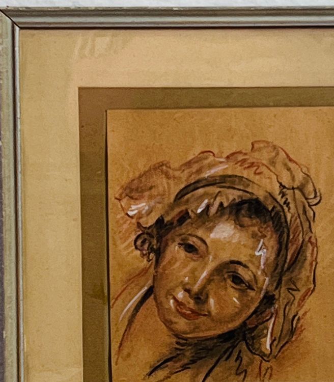 Alte Pastell Zeichnung Von Einer Dame (Gebraucht) in Root für CHF 10 – mit Lieferung auf Ricardo ...