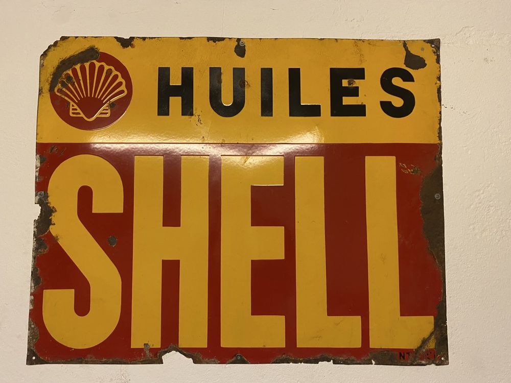 Plaque émaillée Shell Huiles Vintage (Gebraucht) in Zürich für CHF 305 ...
