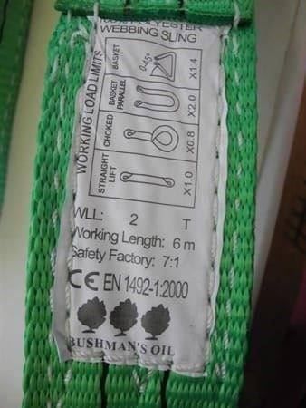 Hebegurt grün 2000 Kg x 6 Meter (Neu und originalverpackt) in Kottwil ...