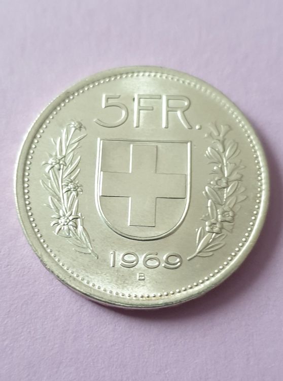 5 FRANKEN SILBERMÜNZE 1969 UNZIRKULIERT | Kaufen auf Ricardo