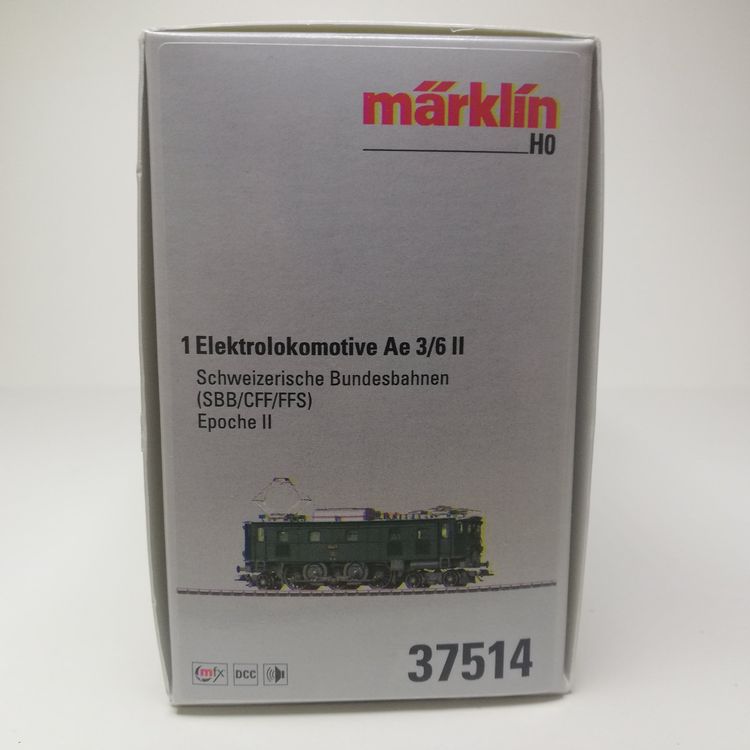 Märklin 37514 SBB Ae 3/6 II MFX Dig. / Sound (Neu (gemäss Beschreibung ...