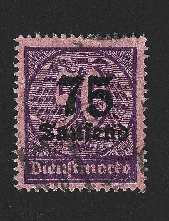 Deutsches Reich Dienstmarken-Mi 91 (Gebraucht) in Hittnau für CHF 1 – mit Lieferung auf Ricardo ...