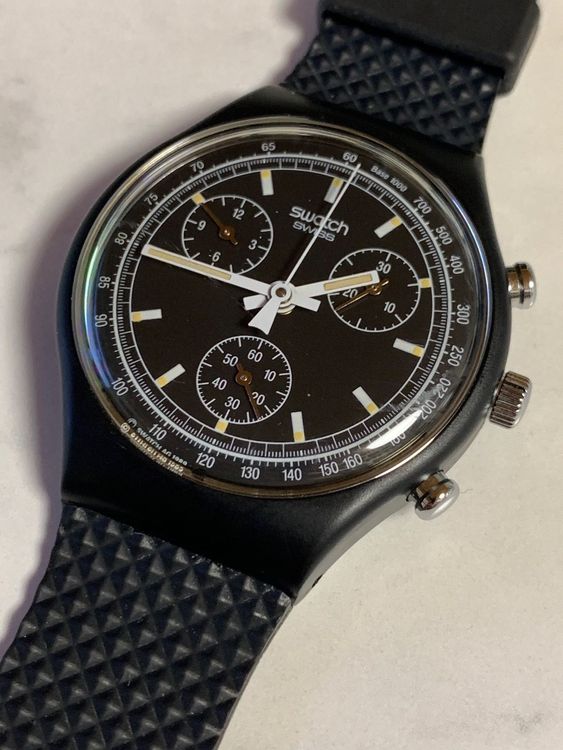 SWATCH CHRONO SCB100 BLACK FRIDAY 1990 NEU UNGETRAGEN | Kaufen auf Ricardo