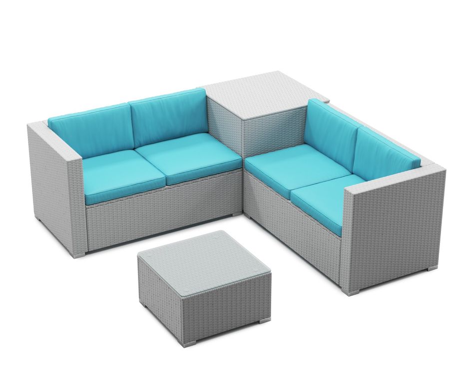 Kissen Fur Rattan Lounge