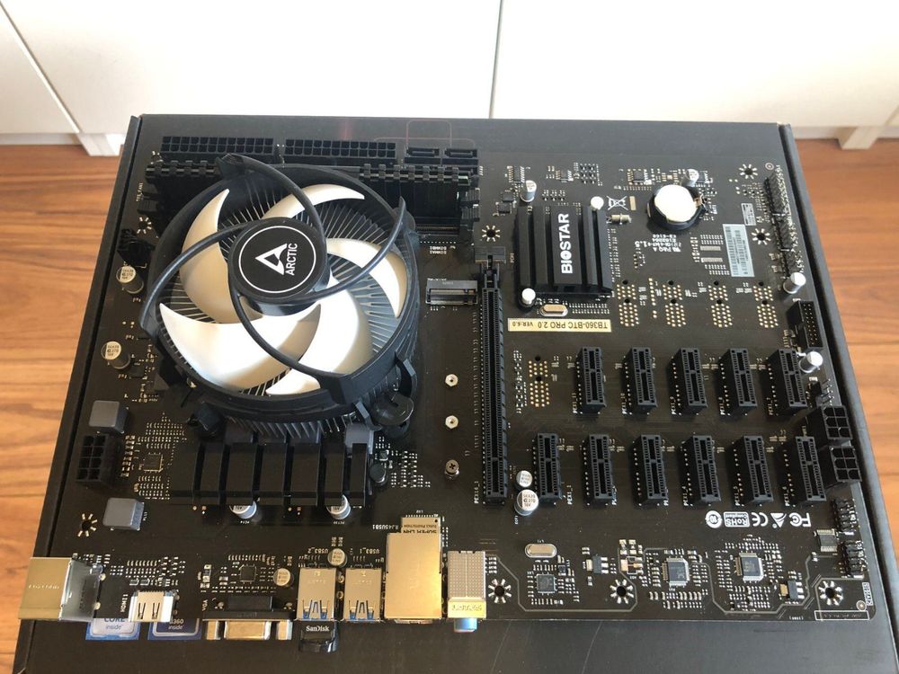 Mining Board BiostarTB360BTC 2.0+CPU+RAM | Kaufen auf Ricardo