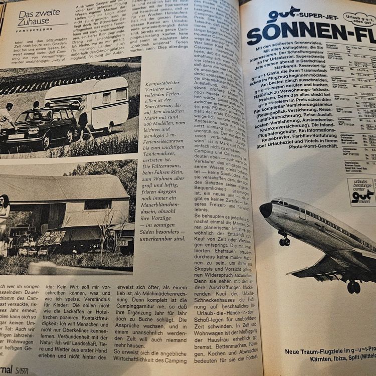 AMS /71 Opel Ascona Taunus BMW 2002 Baur Cabrio Wohnwagen xa (Gebraucht ...