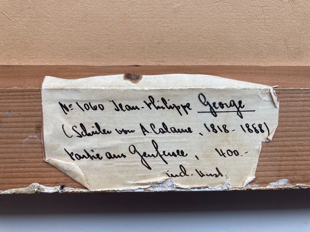 Jean Philippe GEORGE 1818-1881, Orig. Oelgemälde "Genfersee" (Gebraucht ...