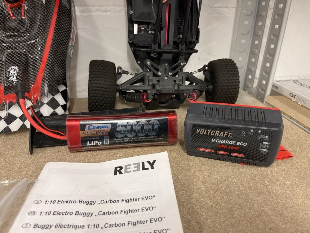 Reely Carbon Fighter EVO 1:10 Buggy - Top Zustand! (Gebraucht) in ...