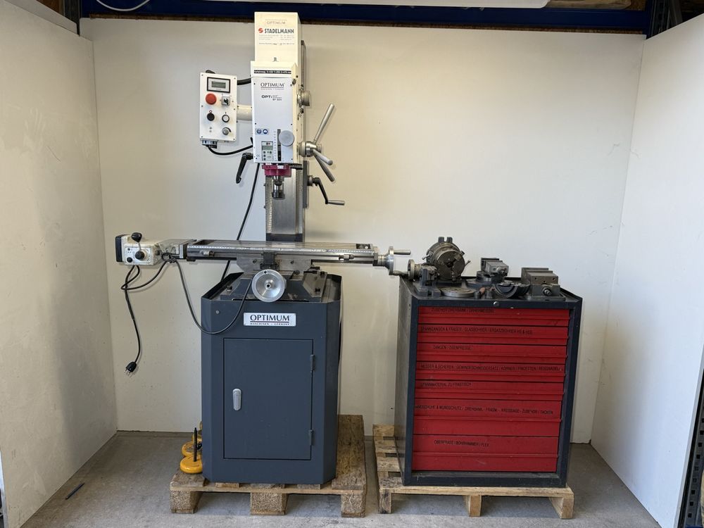 Bohr- Fräsmaschine Optimum Optimill BF 30V (Gebraucht) in Boswil für ...