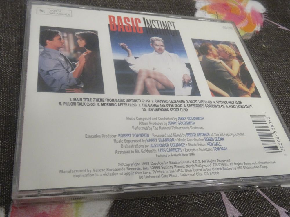 Basic Instinct - Original Motion Picture Soundtrack CD | Kaufen auf Ricardo