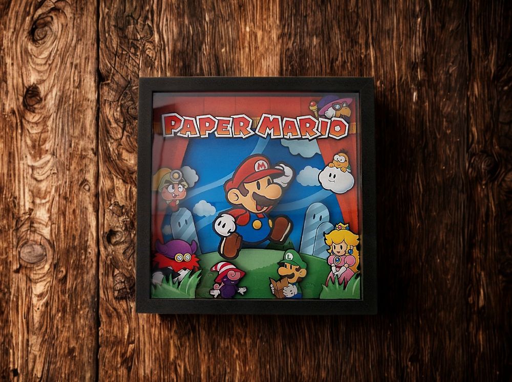Cadre 3D Nintendo Paper Mario (Neu (gemäss Beschreibung)) in Billens ...