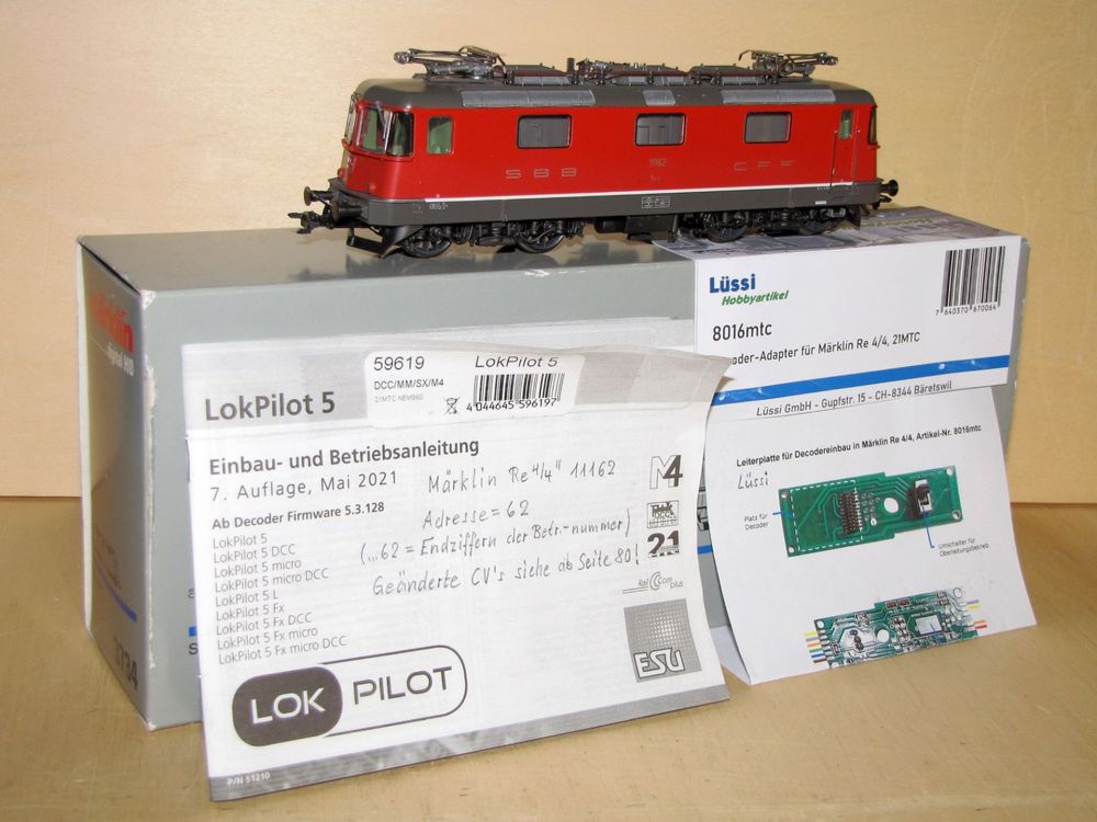 Märklin AC-Digital 3734, Re 4/4‘‘ 11162 der SBB. | Kaufen auf Ricardo