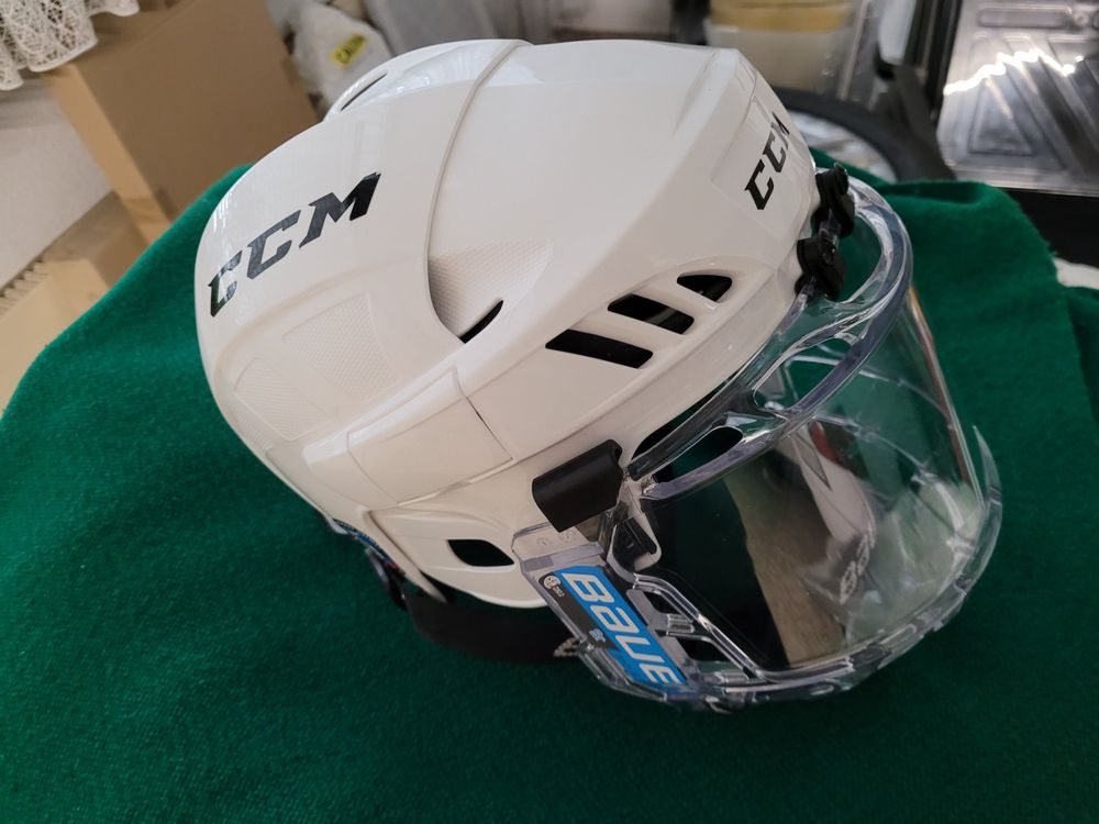 Eishockey Helm CCM FL40 M mit voll Plexi (Neu (gemäss Beschreibung)) in ...
