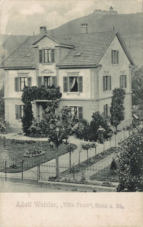 Adolf Wetzler, Villa "Flora", Stein a. Rhein (D'occasion) à ...