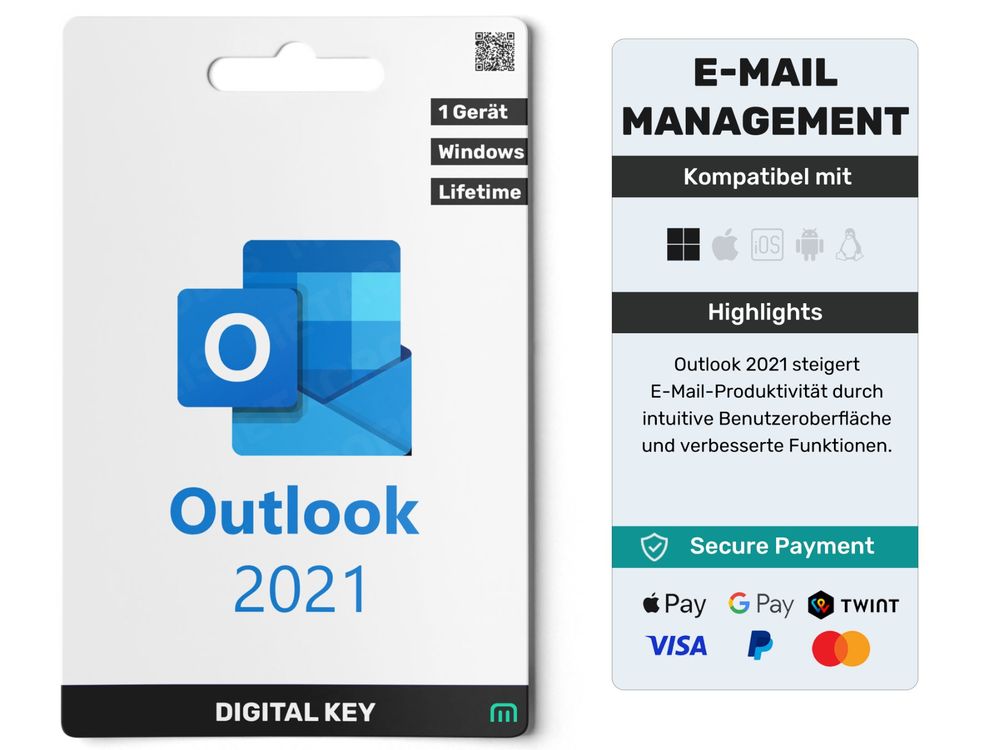 Outlook 2021 | Windows | 1 PC | Kaufen auf Ricardo