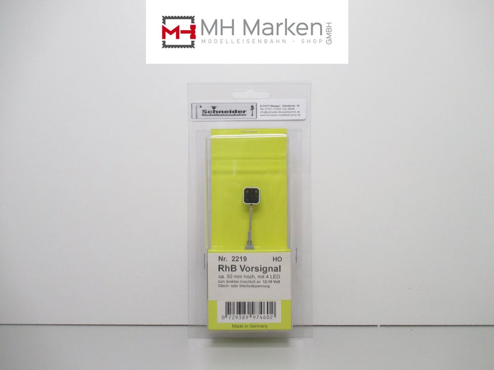 Schneider 2219 RhB Vorsignal mit 4 LEDs (Neu und originalverpackt) in ...