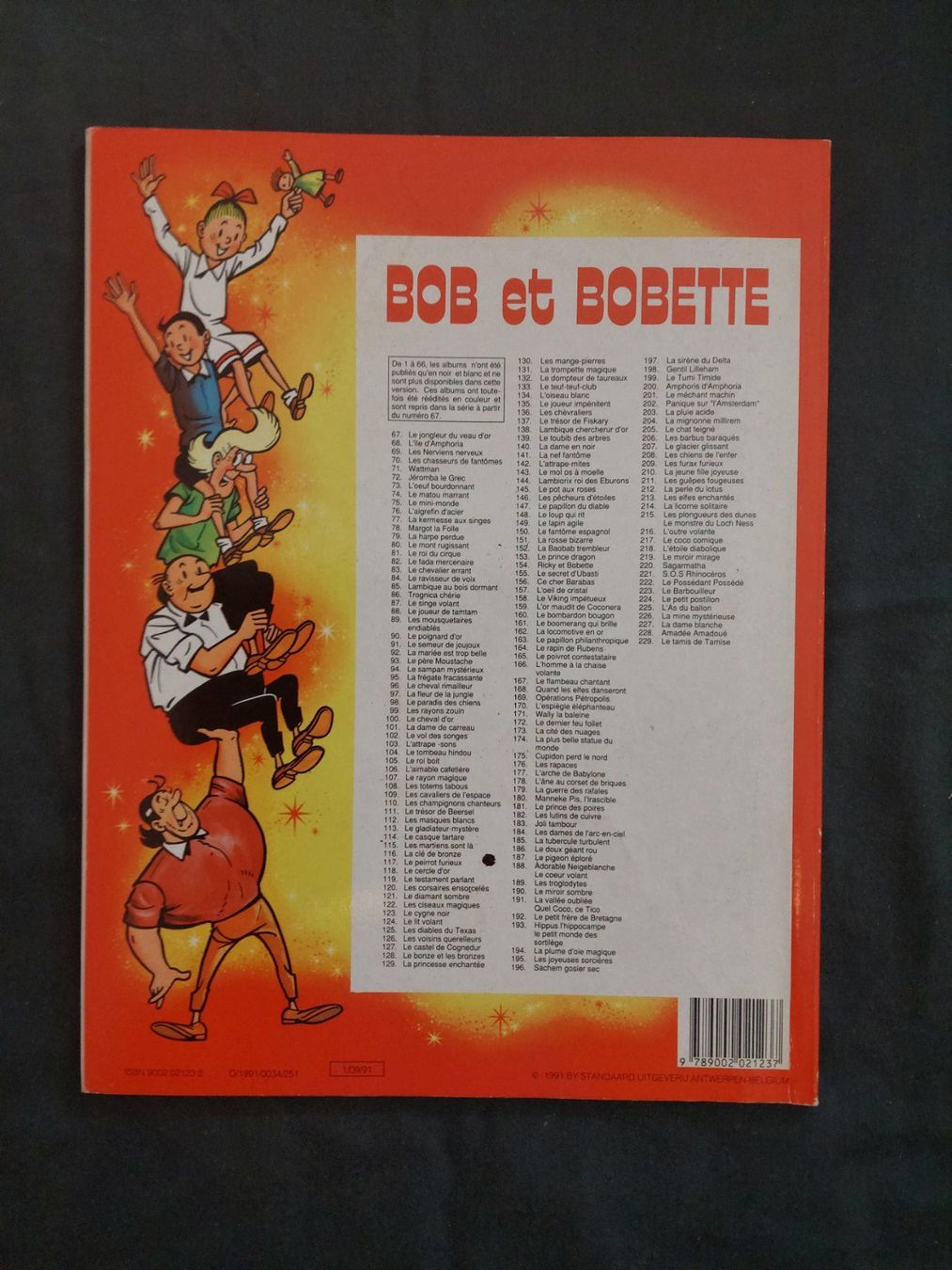 Bob et Bobette T. 229 Le Tamis de Tamise EO 1991 TBE (D'occasion) à ...
