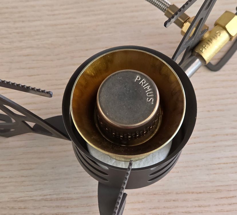 Primus Omnifuel Titan mit Silencer Kocher Gas Benzinkocher (Neu (gemäss ...