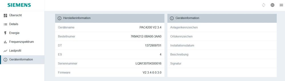 Siemens Sentron PAC4200 Multifunktionsmessgerät (Gebraucht) in ...