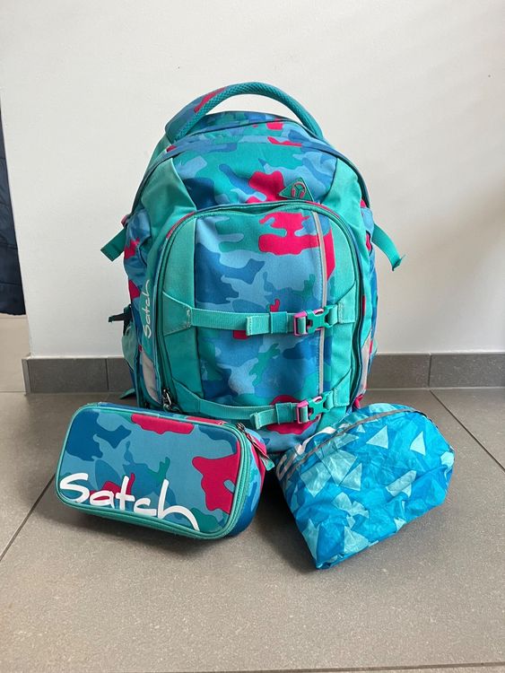 Schulsack Satch inkl. Etui und Regenschutz für Jugendliche (Gebraucht ...