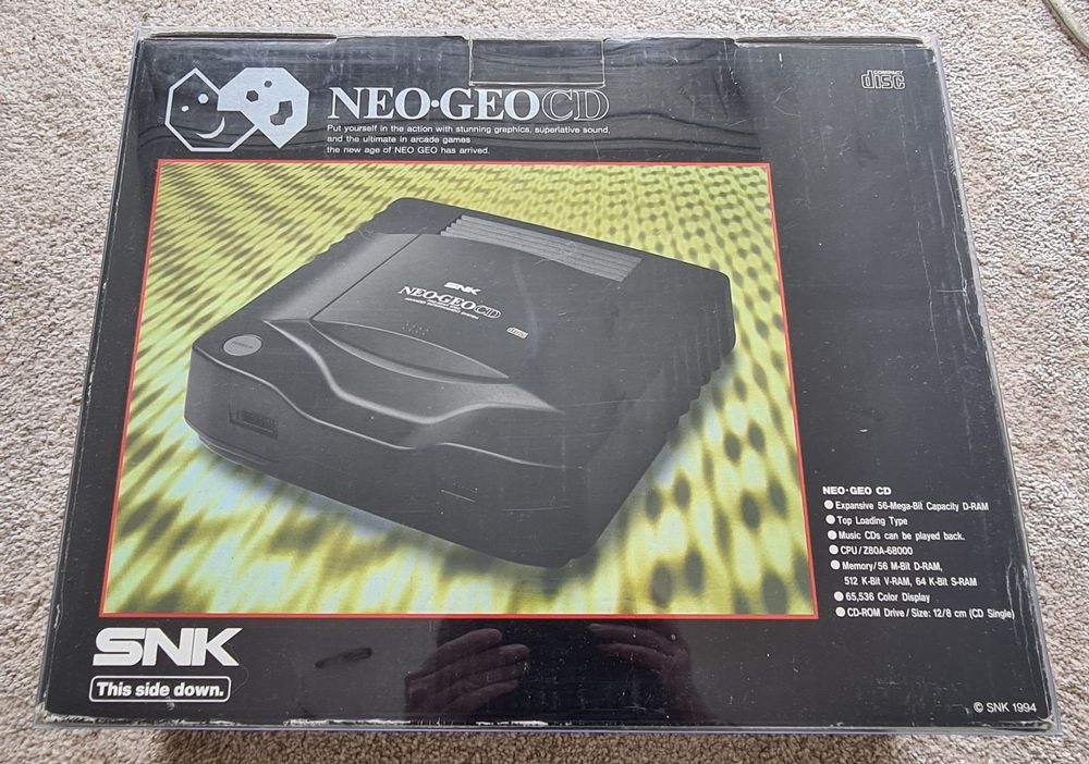 Konsole SNK Neo Geo CD Neogeo OVP CIB🕹️SNK NTSC USA👉RAR (Gebraucht) in ...