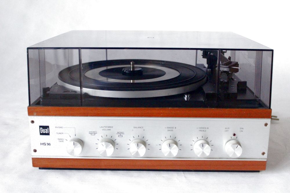 Reibrad-Plattenspieler DUAL HS36 im kompletten Set von 1970 (Gebraucht ...
