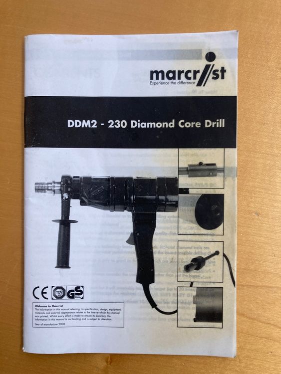 Marcist DDM2-230 Kernbohrmaschine (Gebraucht) in Auswil für CHF 200 – mit Lieferung auf Ricardo ...