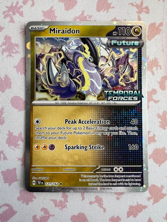 🇬🇧 Miraidon | Pokemon Temporal Forces | TEF 121/162 Stamp (Neu (gemäss ...