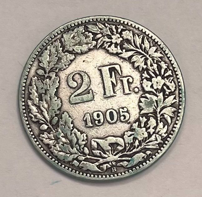 2 Franken 1905 (Gebraucht) in Herrliberg für CHF 7 – mit Lieferung auf Ricardo kaufen