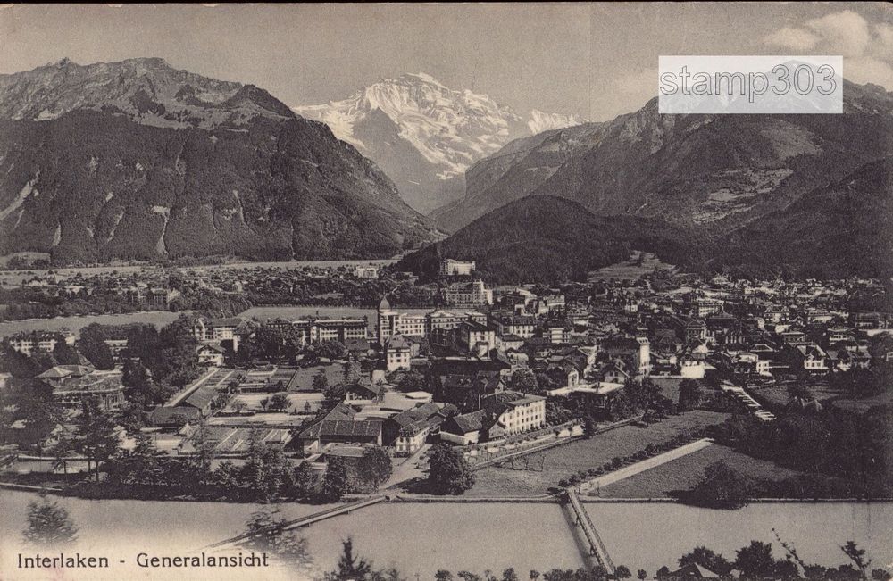 AK Interlaken - Generalansicht (Gebraucht) in Eggersriet für CHF 1 – mit Lieferung auf Ricardo ...