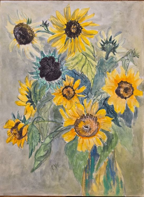 Aquarell Clara Vogelsang Eymann (50x37) 40 % seines Wertes (Gebraucht ...