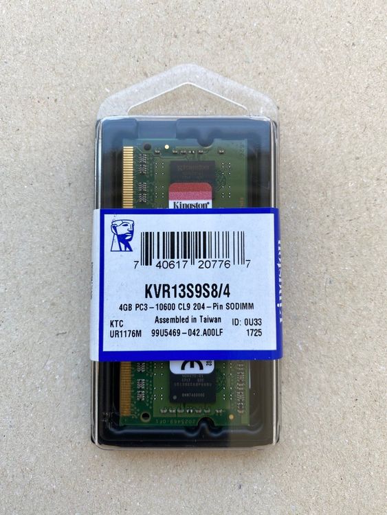 Kingston RAM Module 4GB - KVR13S9S8/4 - ORIGINALVERPACKT! | Kaufen auf ...