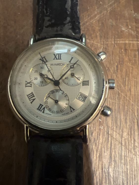 M-Watch Chronograph, Herrenuhr, Schweizer Uhr, Vintage | Kaufen auf Ricardo
