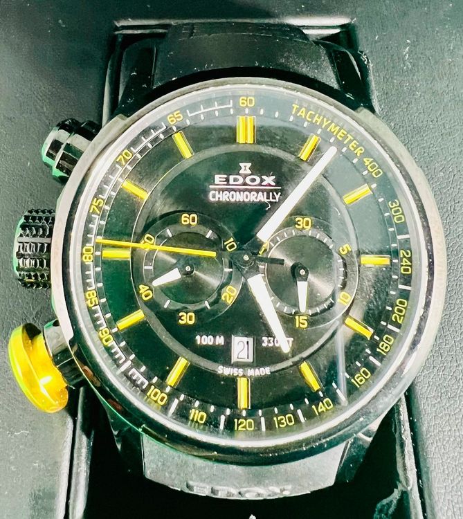 Montre Edox Chronorally Chronographe 10302 37NJ | Kaufen auf Ricardo