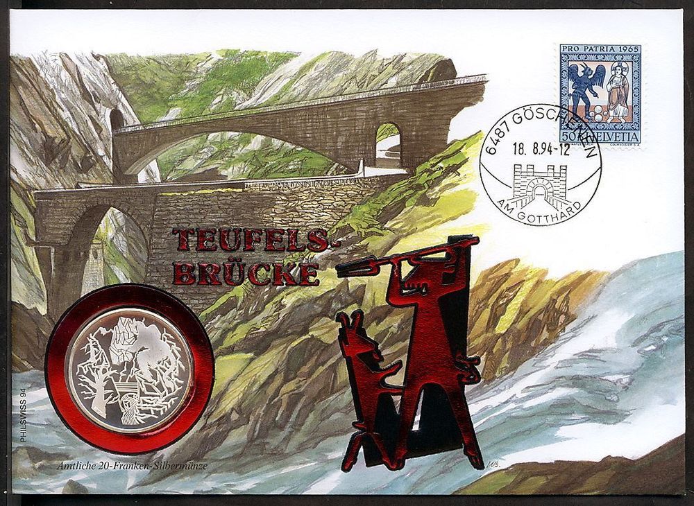 20-Franken-Silber-Numis, Teufelsbrücke | Kaufen auf Ricardo