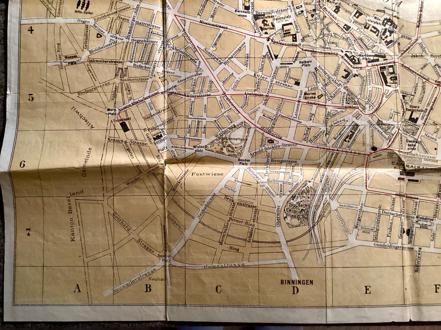 ADRESSBUCH der STADT BASEL mit KLEINHÜNINGEN 1904 mit Karte! (Gebraucht ...