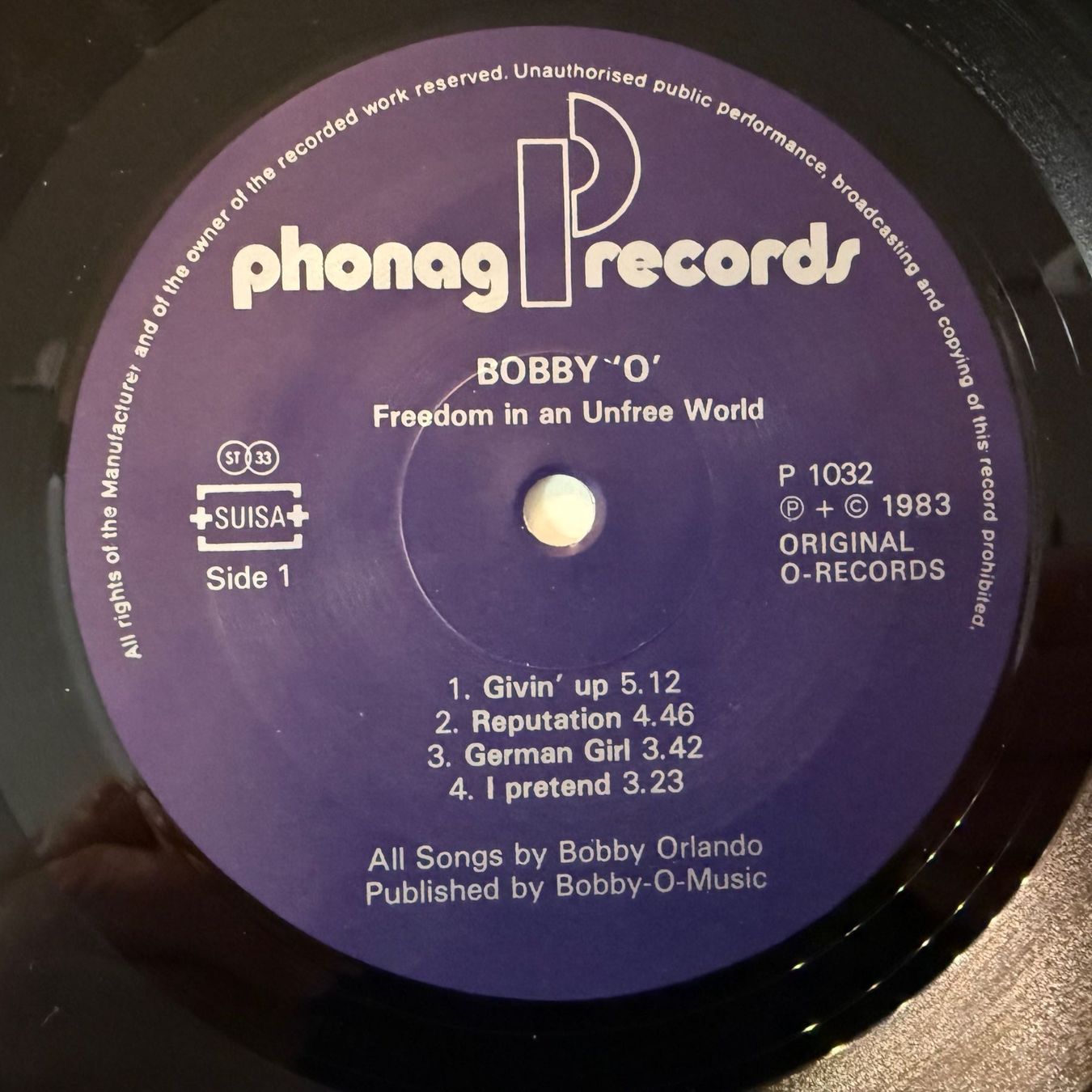 BOBBY "O" - FREEDOM IN AN UNFREE WORLD (Gebraucht) in Zürich für CHF 9 ...