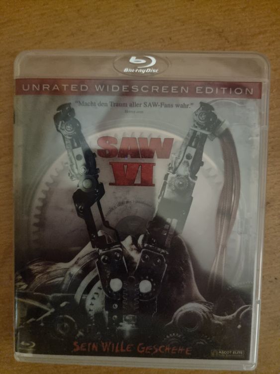SAW VI - Unrated Widescreen Edition Blu-ray, Top Zustand (Gebraucht) in ...