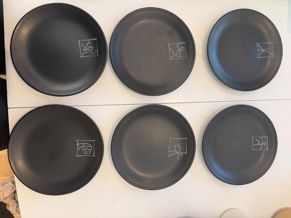 6 Keramikteller - Set von Matias für Spring by Rössler (Gebraucht) in ...