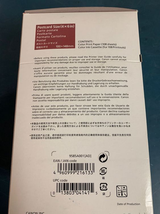 Canon KP-108IP Papier-Set | Kaufen auf Ricardo