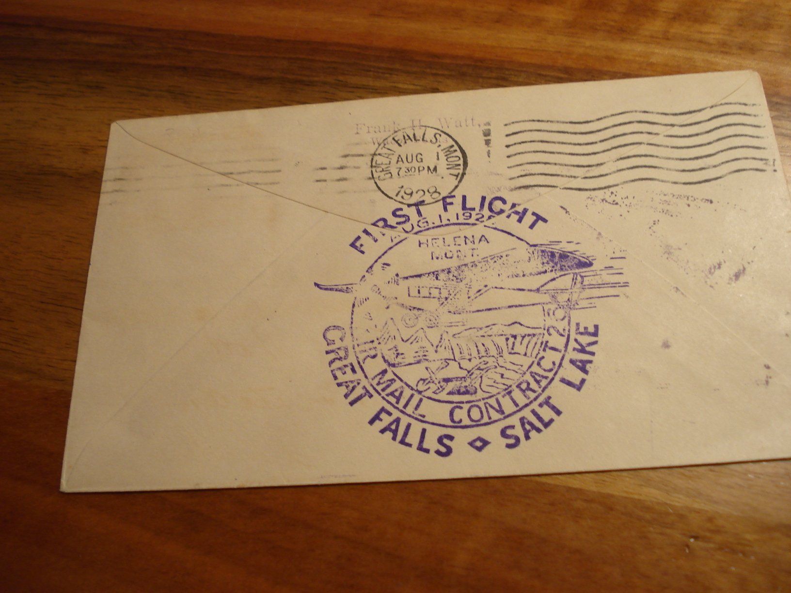 USA 1928, Brief Erstflug, Helena - Great Falls (Gebraucht) in Niederwil ...