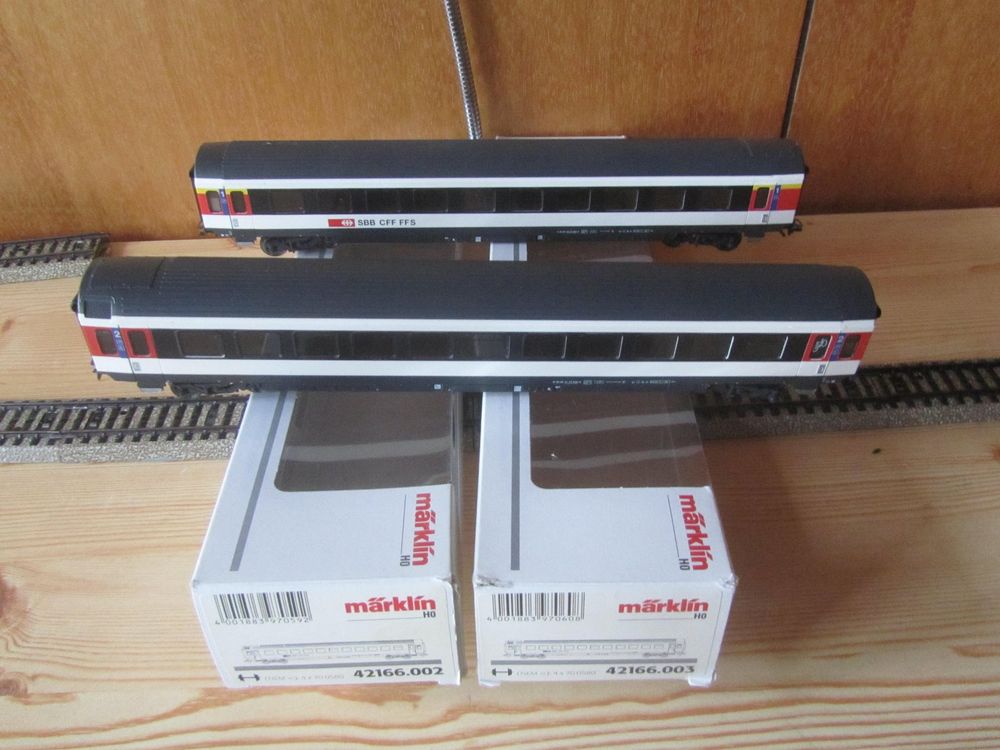 Märklin HO -2- wagons voyageurs Eurocity SBB-CFF ex-42169 | Kaufen auf Ricardo