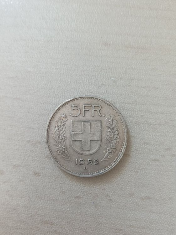 Silber 5 Franken 1952 | Kaufen auf Ricardo